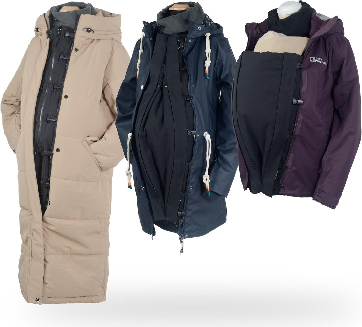 Kumja Clip-In jacket extension - turn your jacket into a maternity and ...